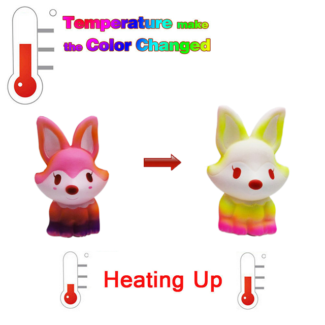 Kawaii Temperature Color Change Slow Rising Scented Squeeze Reliever ...