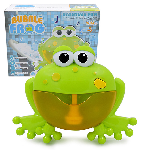 Frog Bubble Machine Musical Bubble Maker Bath Baby Toy Bath Shower Fun ...