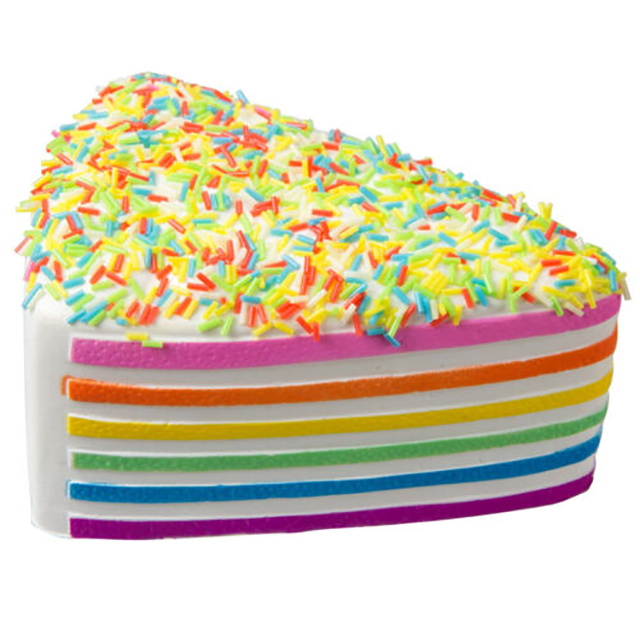 New Jumbo Colorful Squishy Colossal Triangle Cake Sugar Cream Super ...
