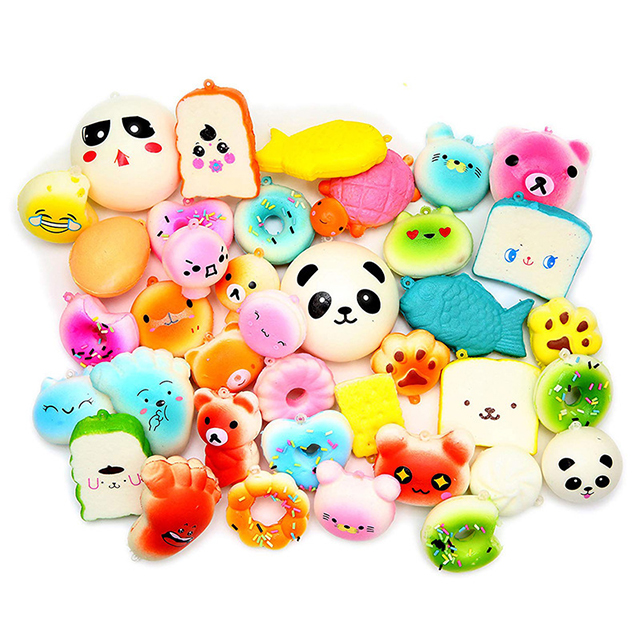 Random 30/20/10 pcs Squishy Set Jumbo Medium Mini Soft Squishy Phone ...