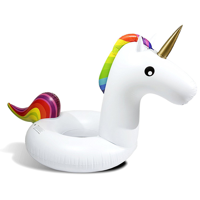 Inflatable Unicorn Swim Ring Pool Float Pool Swimming Ring Adult Kids ...